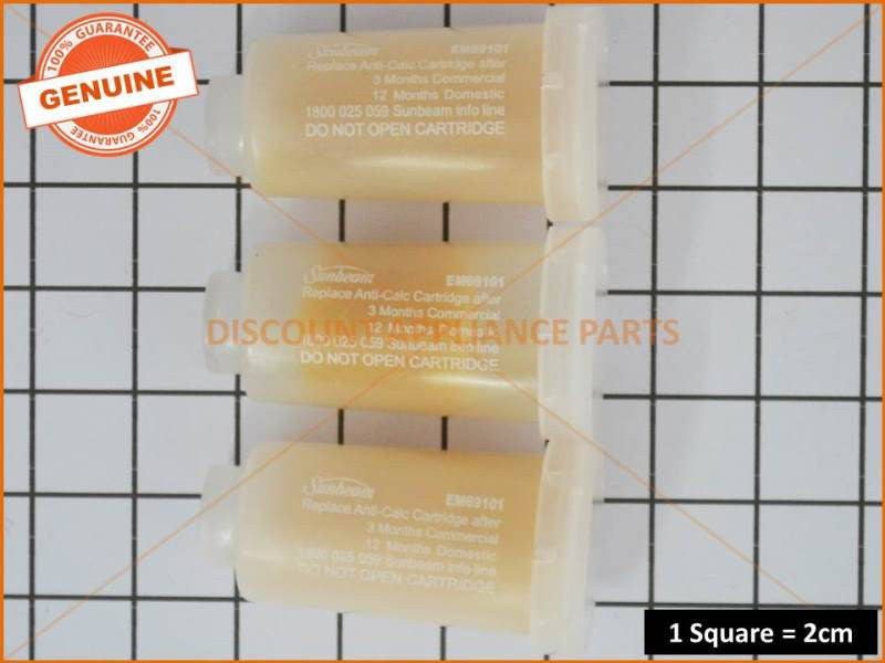 3 x SUNBEAM COFFEE MACHINE FILTER ANTI-CALC CARTRIDGE PART #EM69101 ...