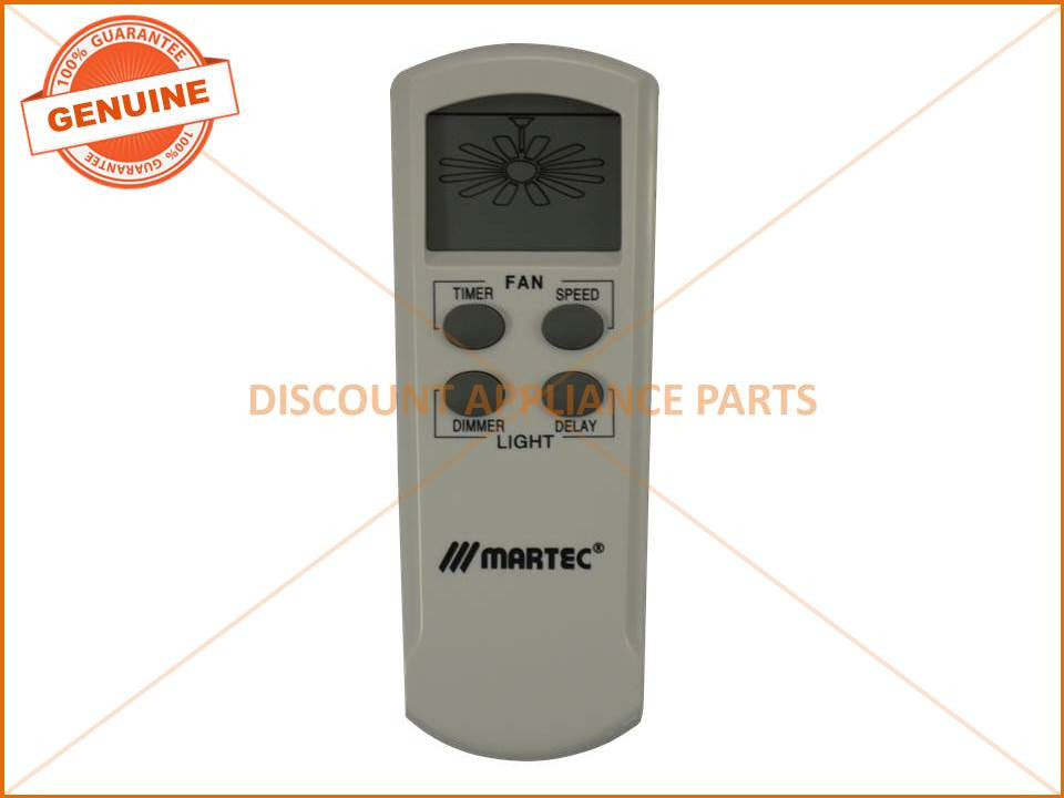 MARTEC CEILING FAN LCD REMOTE CONTROL PART # MPLCD **NLA** – Discount ...