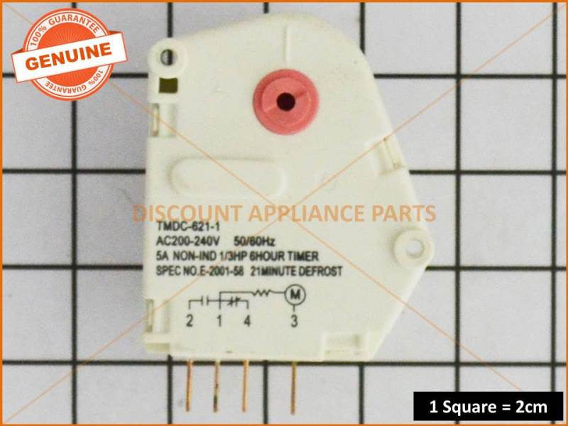 UNIVERSAL REFRIGERATOR DEFROST TIMER 6 HOURS 21MINS 240V PART # RF096 ...