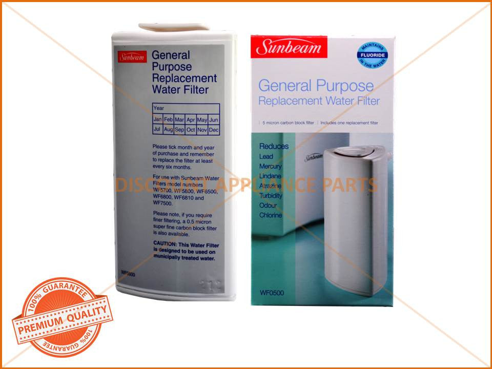 SUNBEAM GENERAL PURPOSE WATER FILTER PART # WF0500 WF0700 – Discount ...